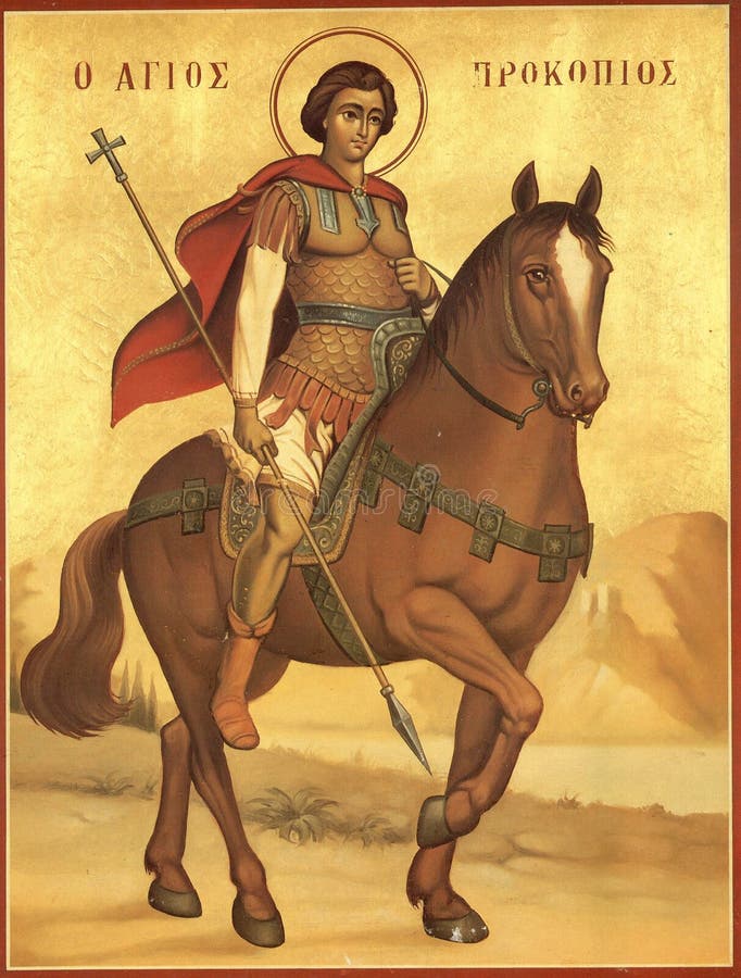 Orthodox Icon of St. Procopius Editorial Photography - Image of heart ...