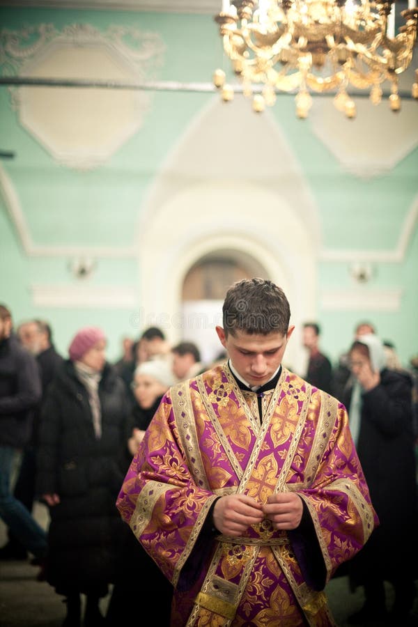 Orthodox Liturgy with Bishop Editorial Stock Image - Image of bible ...