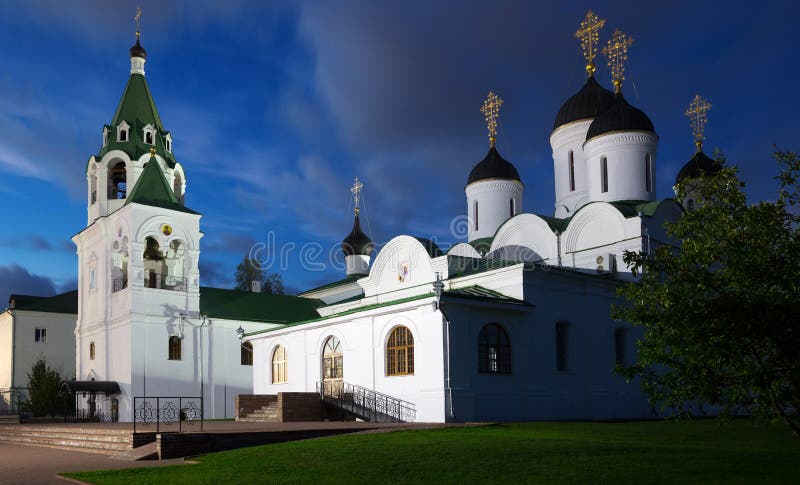 Orthodox Monastery in Murom Stock Photo - Image of illumination ...