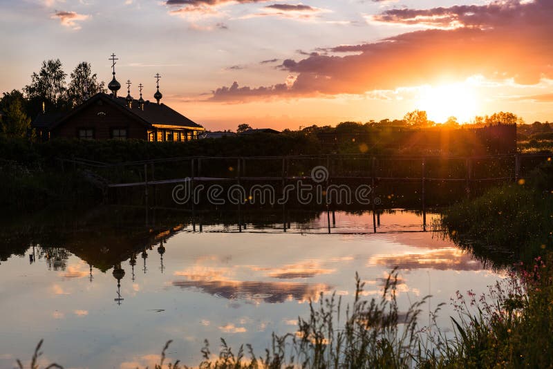 Orthodox Monastery in Odrynki, Poland Stock Photo - Image of ...
