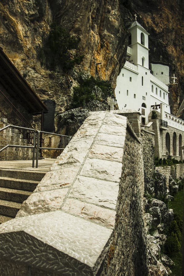 In the Orthodox Monastery Ostrog Stock Photo - Image of ancient ...