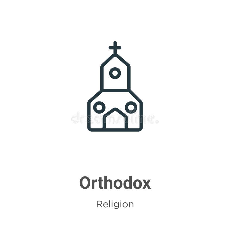 Orthodox Outline Vector Icon. Thin Line Black Orthodox Icon, Flat ...