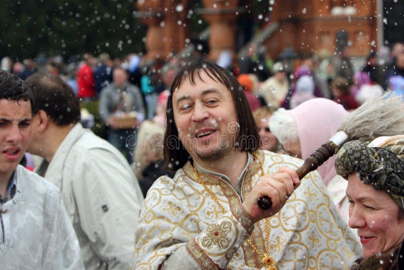 Orthodox Priest during Easter Ceremony Editorial Photo - Image of pray ...