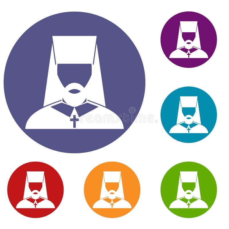 Orthodox Priest Icon, Outline Style Stock Vector - Illustration of ...