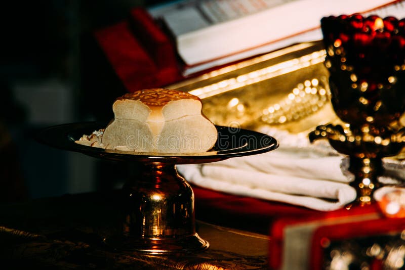 Orthodox Prosphora for Communion Stock Photo - Image of eucharist ...