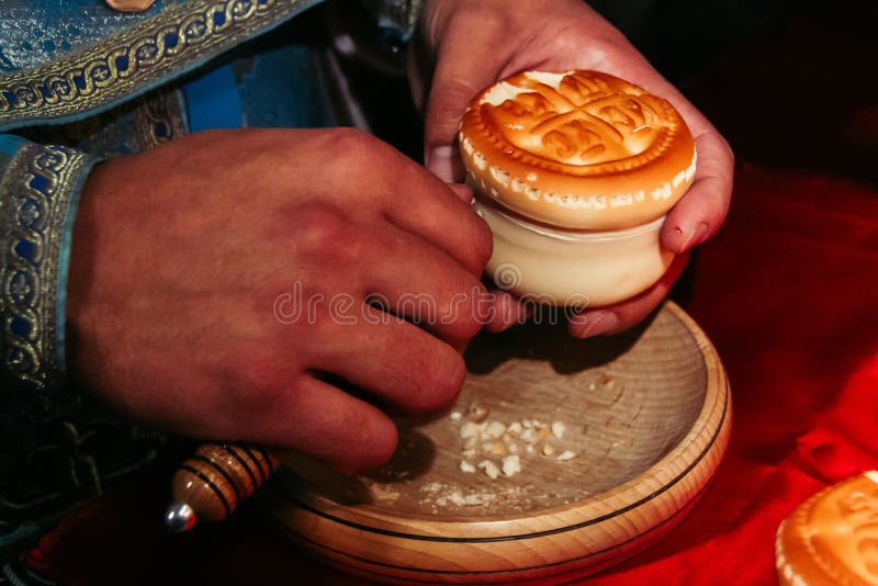 Orthodox Prosphora for Communion Stock Image - Image of orthodox ...