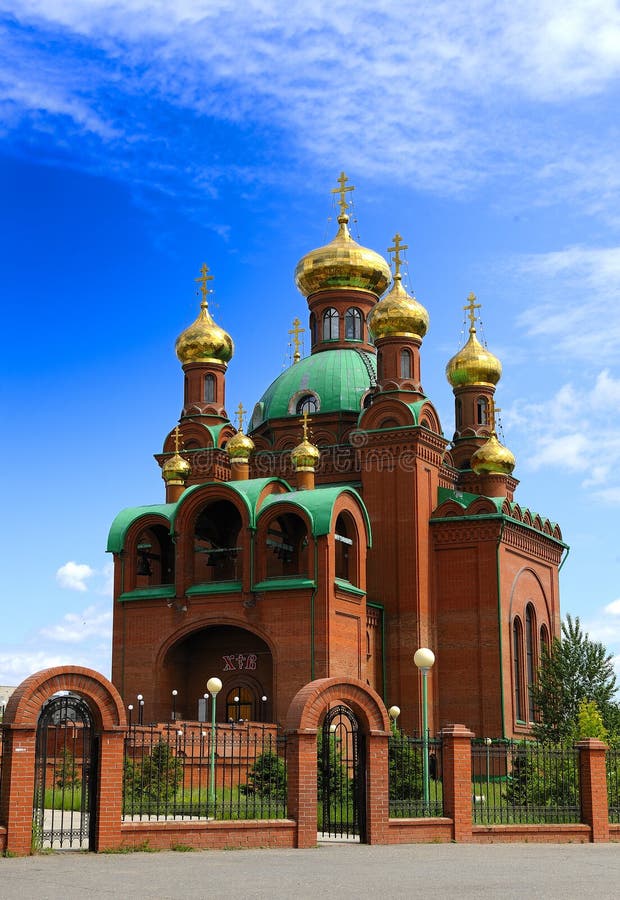 Russian Orthodox Church in Aktobe Stock Image - Image of religion ...