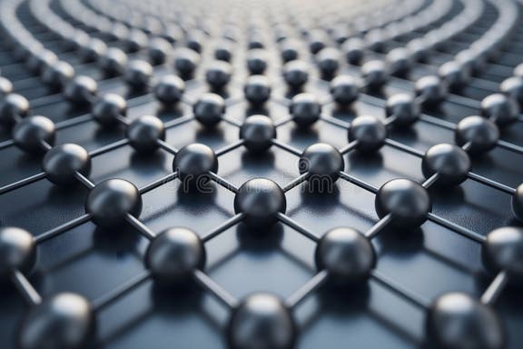Orthogonal Grid Pattern Of Molecular Structure Stock Image Image Of Model Science 309492405
