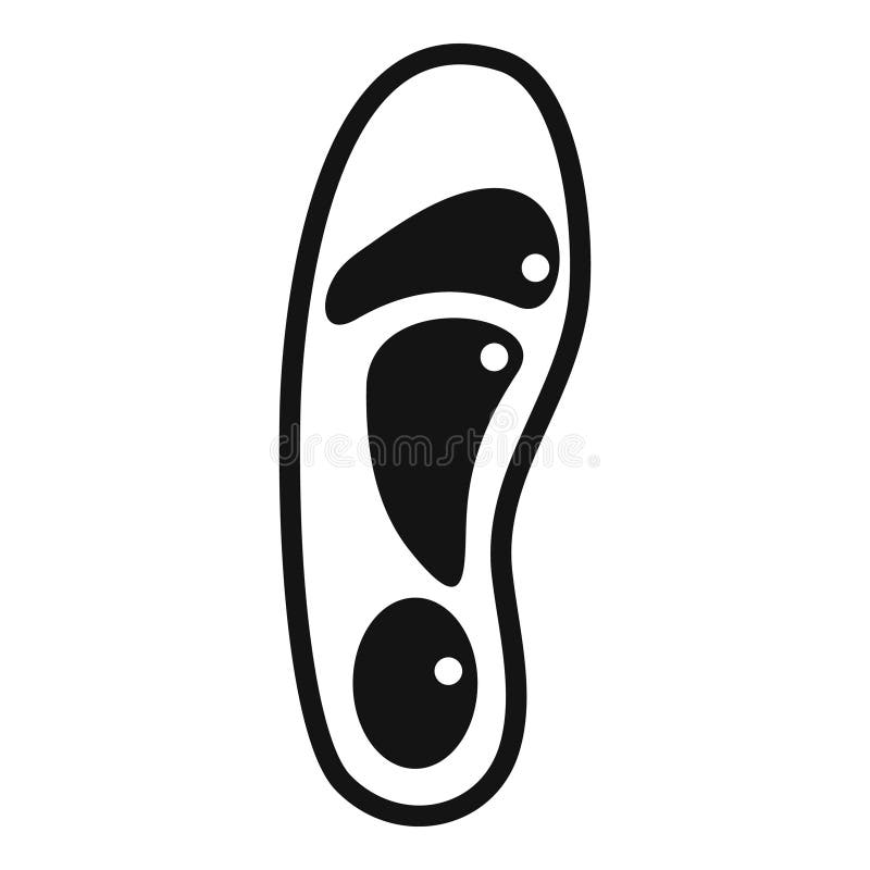 Orthopedic Insole Correcting Flat Foot Posture Icon Stock Vector ...