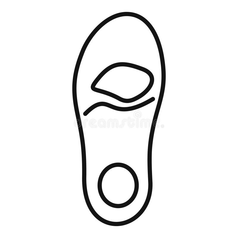 Orthopedic Insole for Flat Foot Correcting Posture Stock Vector ...