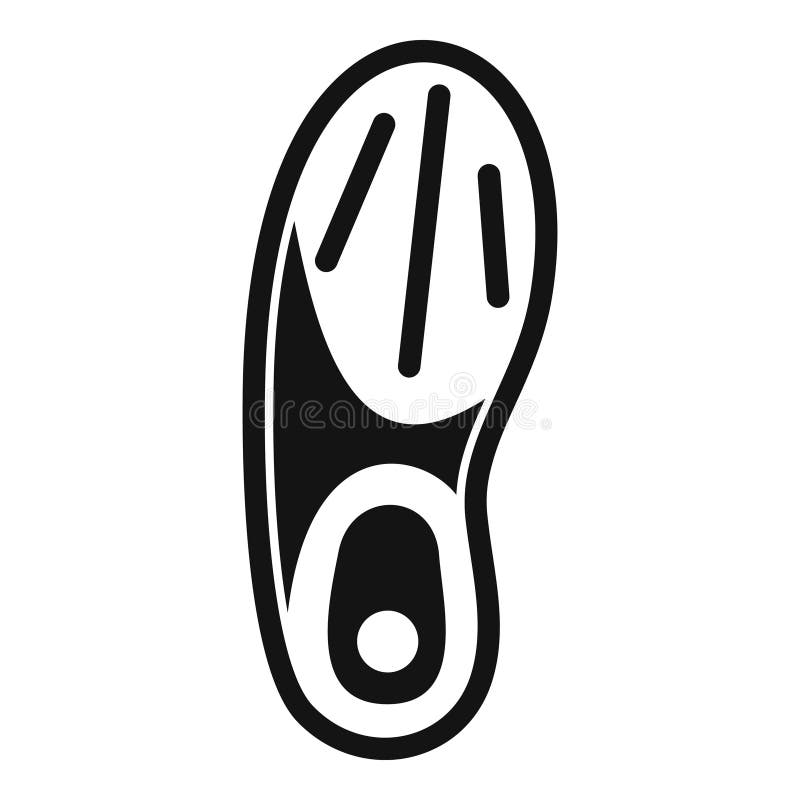Orthopedic Insole Showing Arch Support Icon Simple Style Stock Vector ...