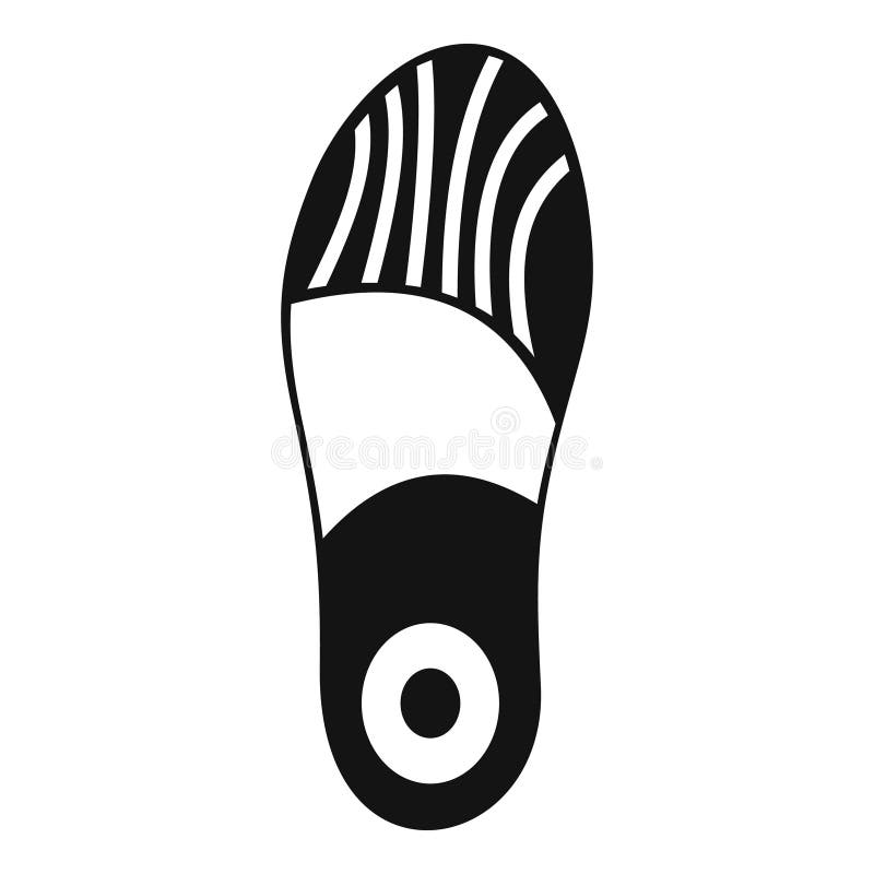 Orthopedic Insole Showing Bottom View for Arch Support Stock Vector ...