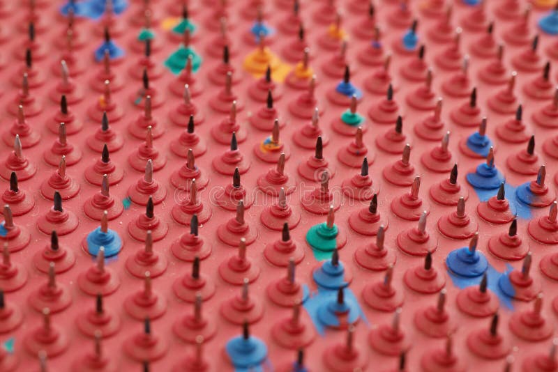 Orthopedic mat with spikes stock photo. Image of acupuncture - 85990782