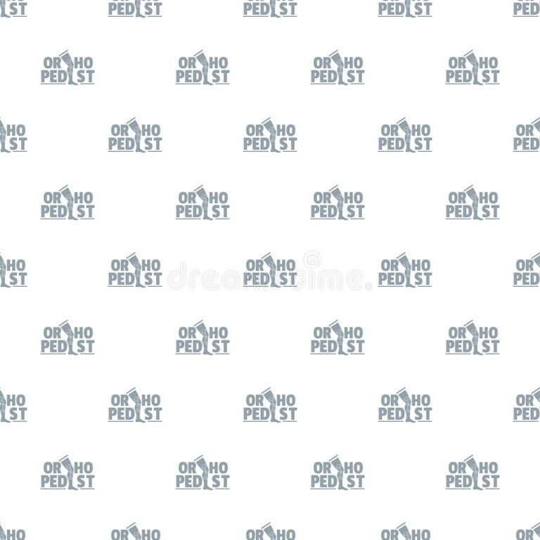 Orthopedic Pattern Vector Seamless Stock Vector - Illustration of ...