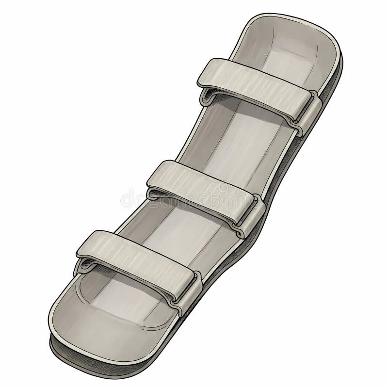 Fracture Splint Fixation and Protection Illustration Stock Illustration ...