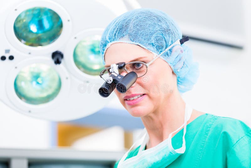 Orthopedic Surgeon with Special Glasses Stock Image - Image of clinic ...