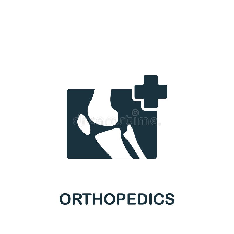 Orthopedics Icon. Monochrome Simple Sign from Medical Speialist ... Orthopedics Icon. Monochrome Simple Sign from Medical Speialist ...