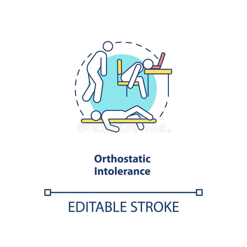 Orthostatic Intolerance Concept Icon Stock Vector - Illustration of ...