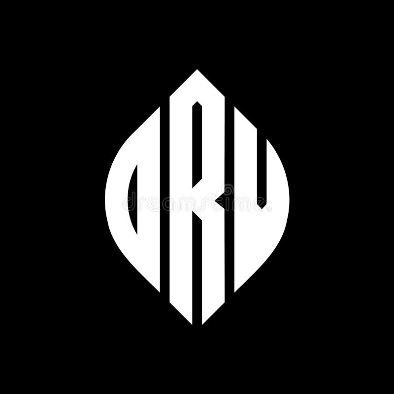 ORV Circle Letter Logo Design with Circle and Ellipse Shape. ORV ...
