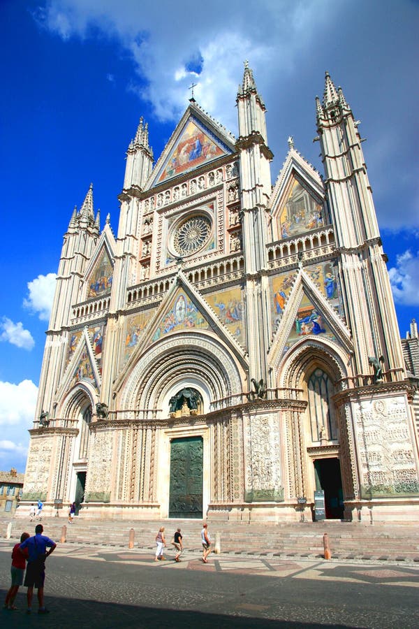 Orvieto Cathedral editorial stock image. Image of christian - 21314899