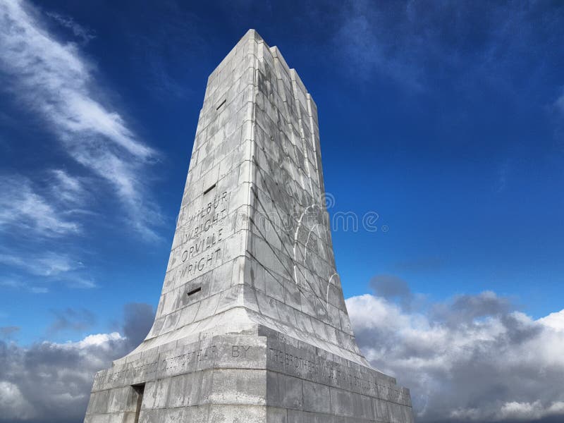 Orville & Wilbur Wright Monument Editorial Stock Image - Image of ...