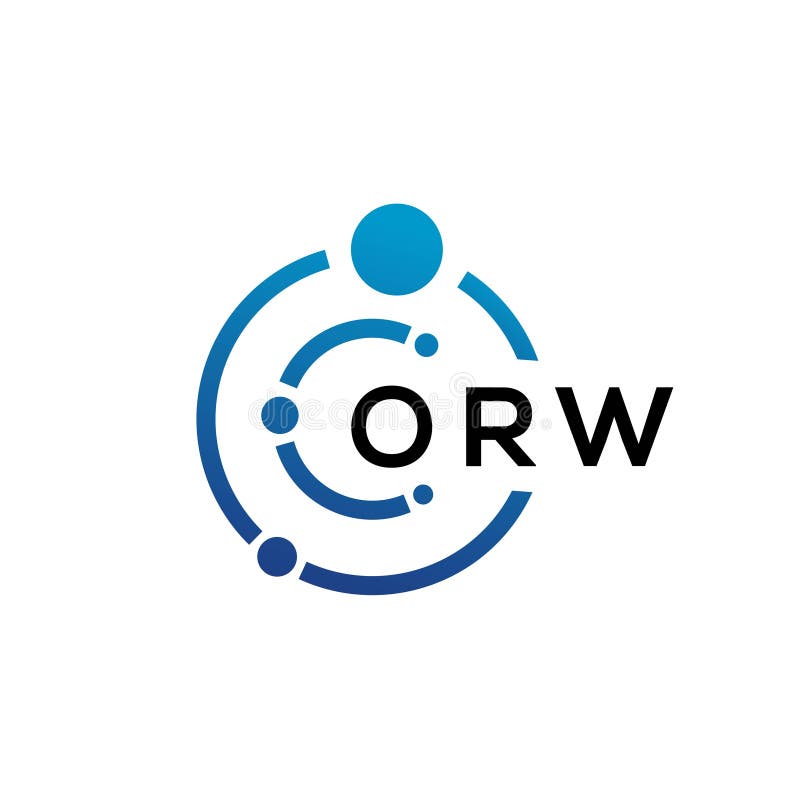 ORW Letter Logo Design on WHITE Background. ORW Creative Initials ...