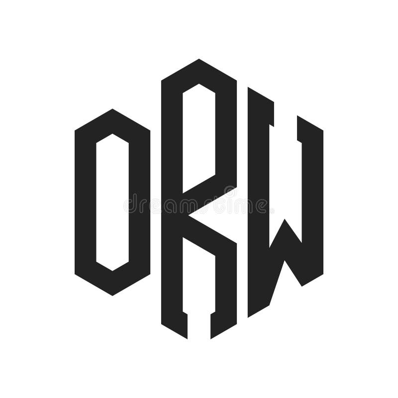 ORW Logo Design. Initial Letter ORW Monogram Logo Using Hexagon Shape ...