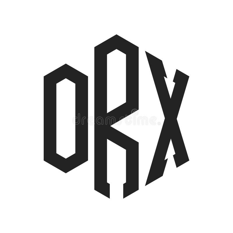 ORX Logo Design. Initial Letter ORX Monogram Logo Using Hexagon Shape ...