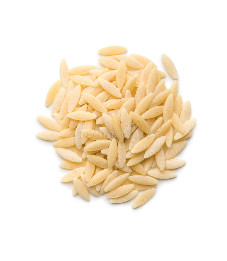 Orzo Kritharaki Risoni Pasta Uncooked Dry Isolated White Background ...