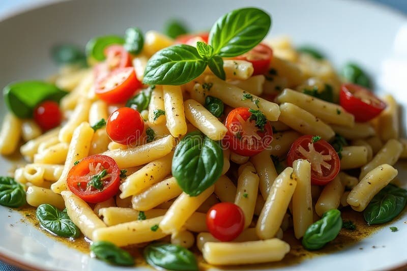 Orzo Pasta Salad in Pastel Colors Stock Illustration - Illustration of ...