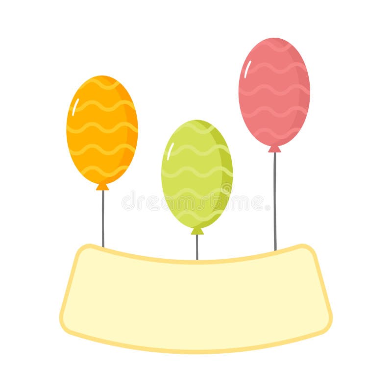 Os balões vector o grupo ilustração do vetor. Ilustração de hélio ...