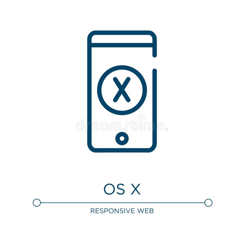 Os X Icon. Linear Vector Illustration from Apple Devices Collection ...