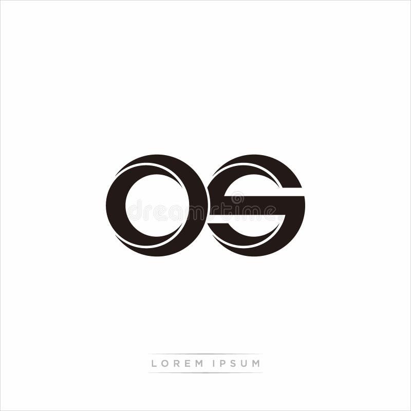 Os Initial Letter Split Lowercase Modern Monogram Linked Outline ...