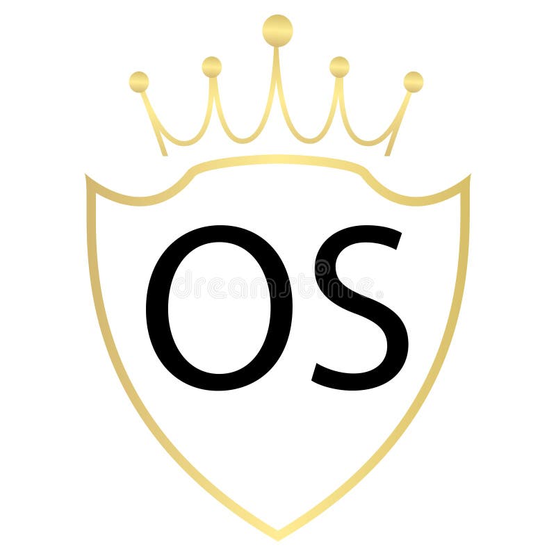 OS Letter Logo Design with Simple Style Stock Vector - Illustration of ...
