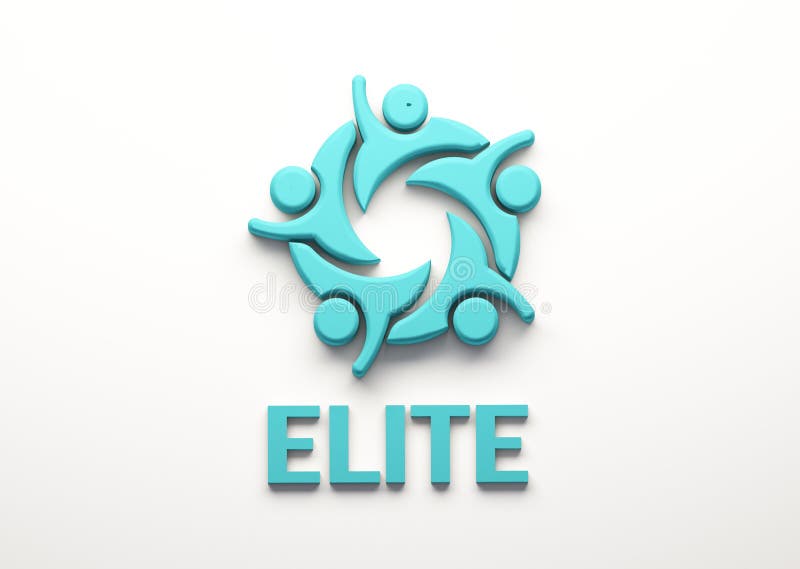 Os Povos Da Elite Agrupam 3d Rendem a Ilustração Ilustração Stock ... Os Povos Da Elite Agrupam 3d Rendem a Ilustração Ilustração Stock ...