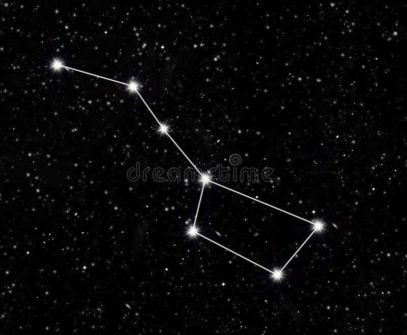 Constelación La Osa Mayor Y La Estrella Polar Símbolo De Alaska ...