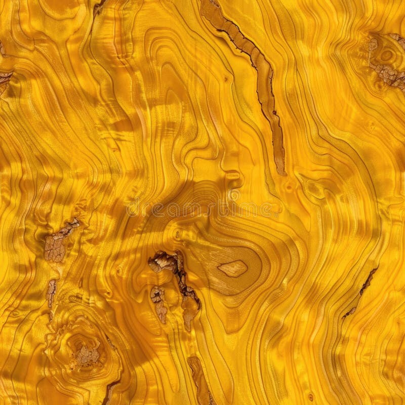 Osage Orange Wood Seamless Pattern, Bright Yellow-orange Wooden Texture ...