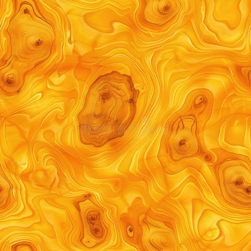 Osage Orange Wood Seamless Pattern, Bright Yellow-orange Wooden Texture ...