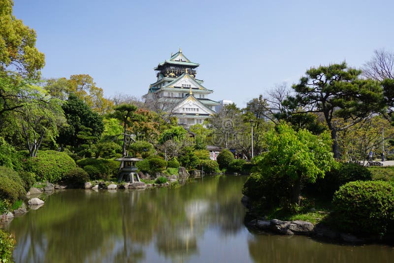 Bird Eye View of Osaka Castle Editorial Image - Image of architecture ...