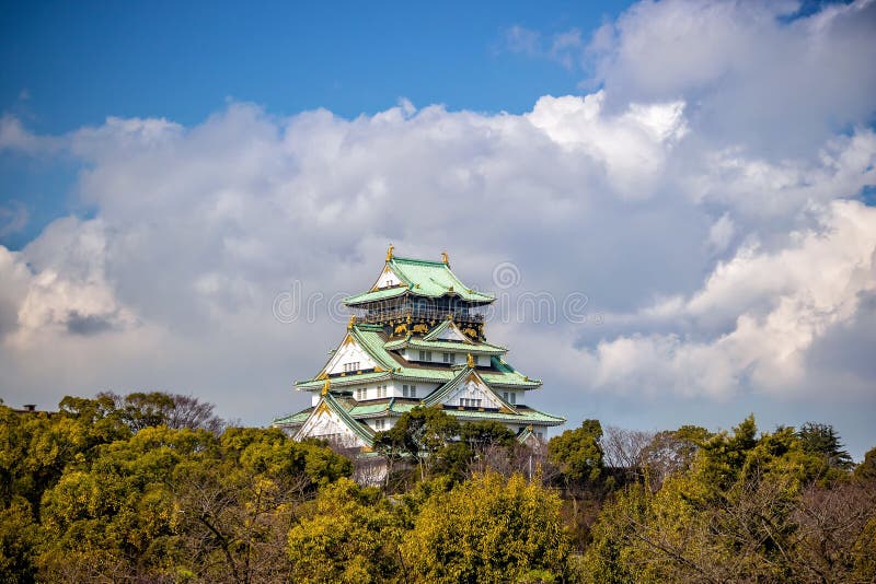 Bird Eye View of Osaka Castle Editorial Image - Image of architecture ...