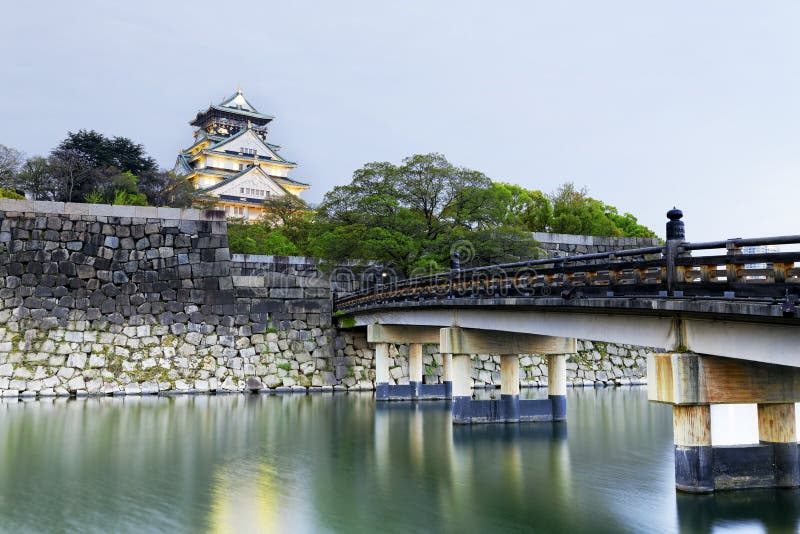 Osaka castle rampart stock image. Image of castle, osaka - 38792947