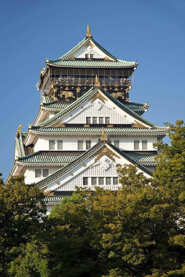 Osaka Castle Landmark in Japan Stock Photo - Image of ancient, japanese ...
