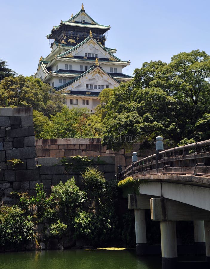 Osaka castle rampart stock image. Image of castle, osaka - 38792947