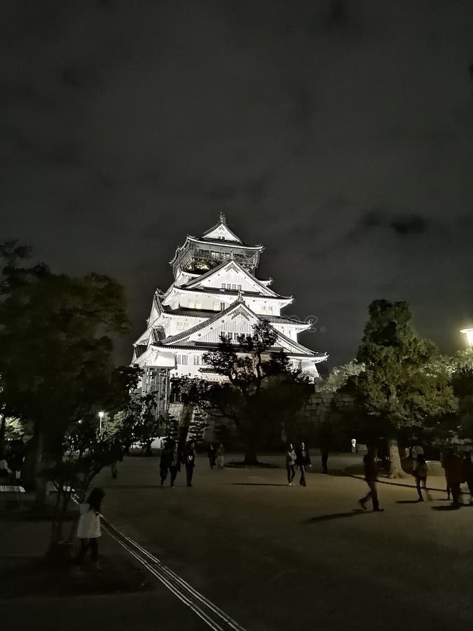 Osaka Castle Night editorial photo. Image of osaka, night - 168345041