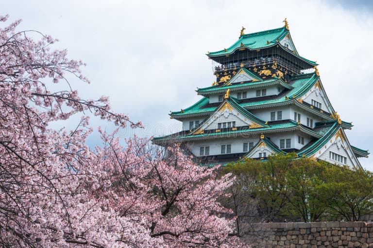 Osaka Castle stock image. Image of attraction, history - 49660755
