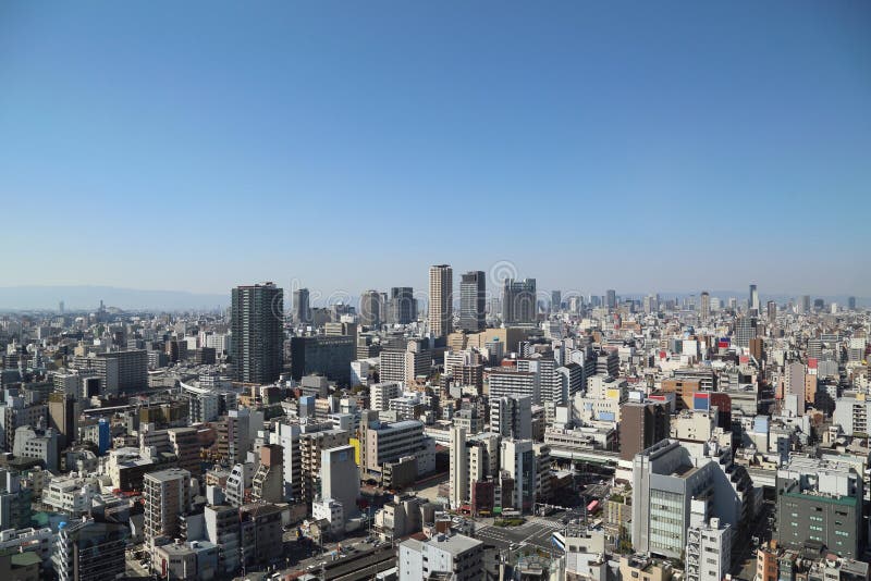 Osaka city editorial image. Image of building, view, city - 52112005