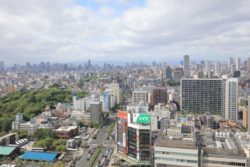 The Osaka Cityscape from at Viewing Platform Editorial Photography ...