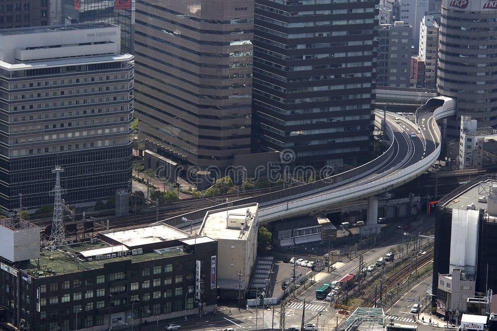 Osaka Japan editorial stock photo. Image of japan, infrastructure ...