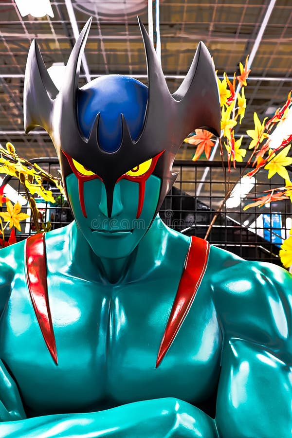 Statue of DEVILMAN editorial photo. Image of landscape - 256174821