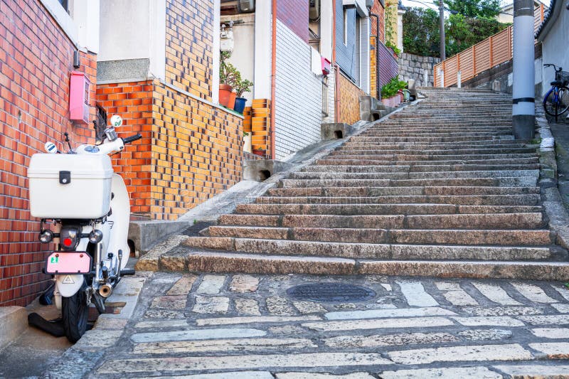 Osaka, Japan at the Tennoji Slopes Stock Photo - Image of outdoor ...